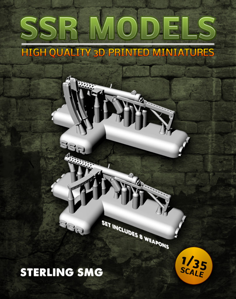 SSR Models, Sterling SMG, 3D-print, skala 1:35 – Model-Craft