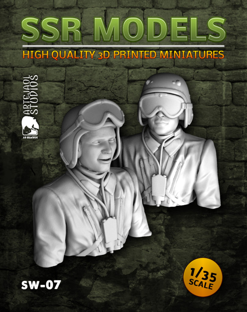 SSR.Models, SW-07, Svensk Stridsvagns besättning, 3D-print, skala 1:35 ...