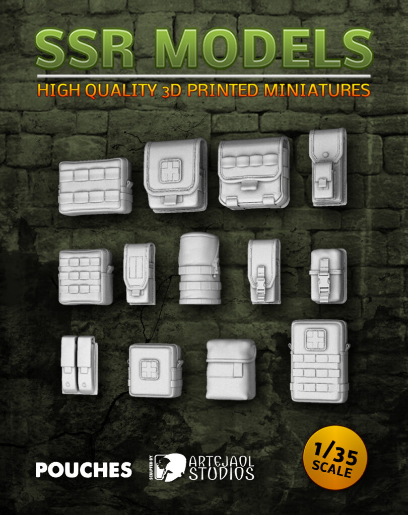 SSR Models, Pouches, 3D-print, skala 1:35 – Model-Craft