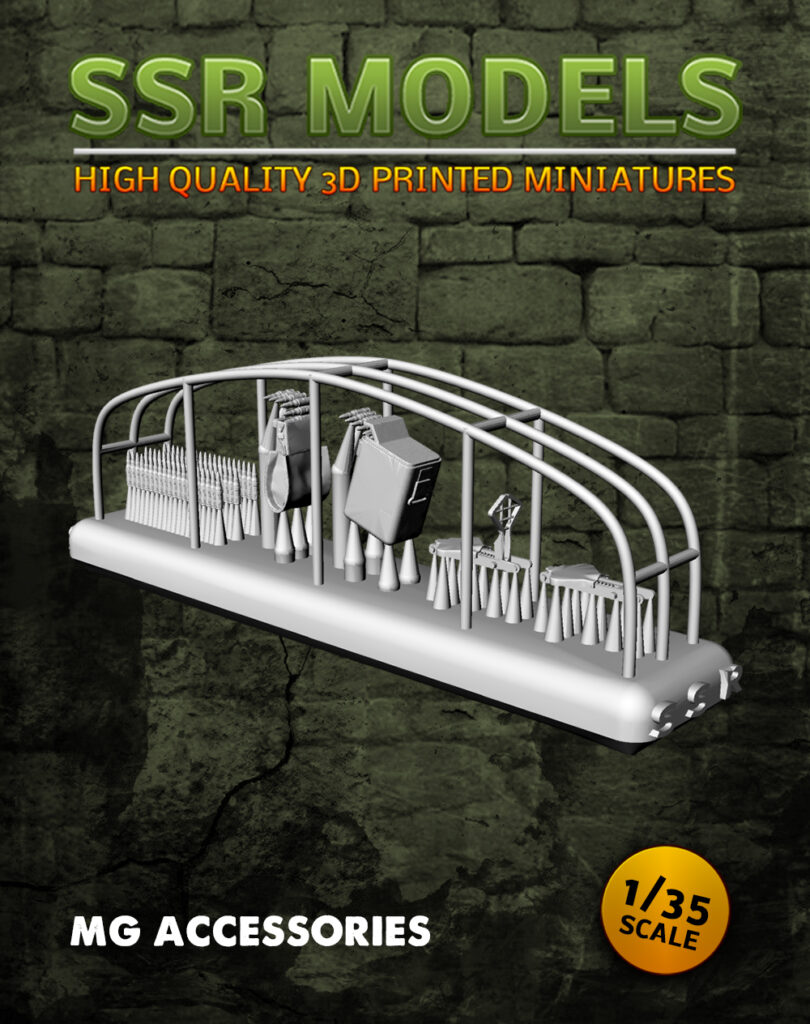 SSR Models, SSR.MG-Accessories, 3D-print, skala 1:35 – Model-Craft