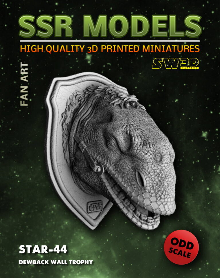 SSR Models, Star-44, Dewback Wall Trophy, 3D-print, Fan Art, Odd Scale ...