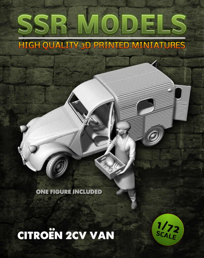 SSR Models, Citroën 2CV Van, 3D-print, skala 1:72 – Model-Craft